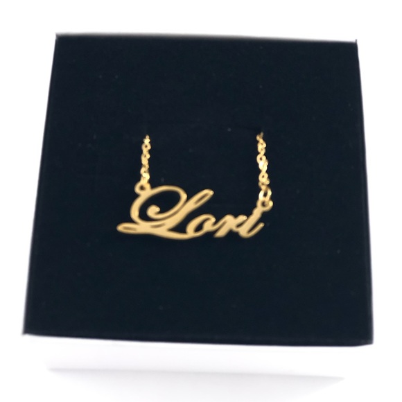 Dessy Adoye | Jewelry | 4k Gold Plated Name Necklace Lori | Poshmark